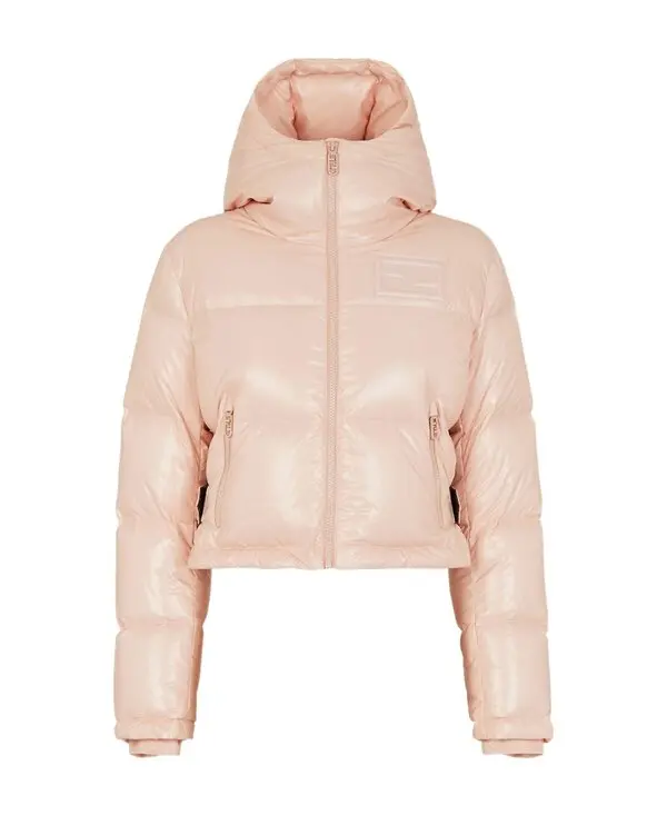 Fendi Cropped Zip-up Padded Jacket