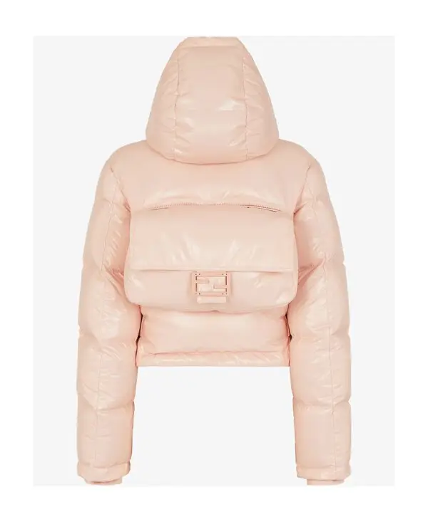 Fendi Cropped Zip-up Padded Jacket