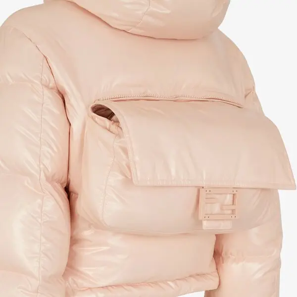 Fendi Cropped Zip-up Padded Jacket