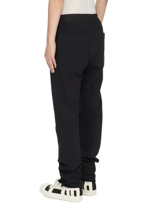 Rick Owens Elasticated Drawstring Waistband Trousers - Black