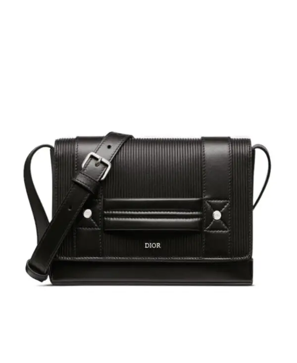 Dior Logo Embossed Shoulder Bag