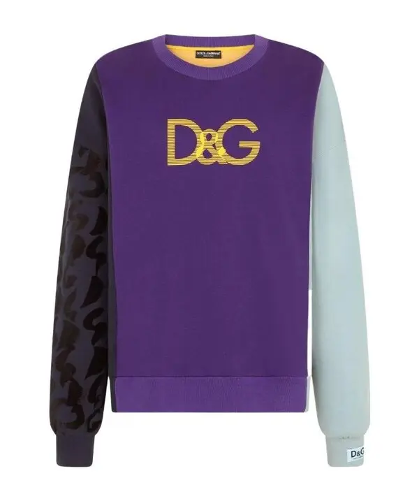 Dolce & Gabbana Colour-block Sweatshirt - Purple
