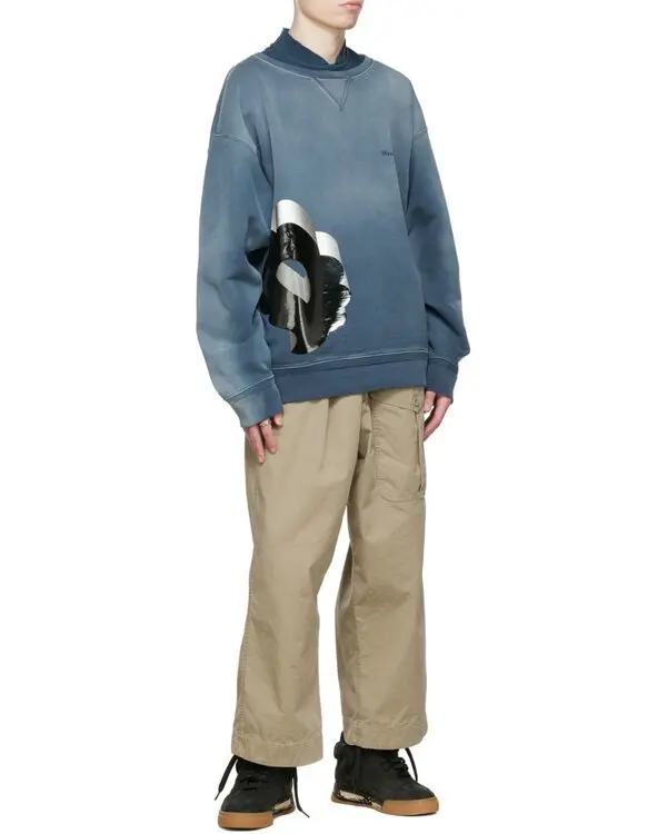 MAISON MARGIELA Printed Crewneck Sweatshirt