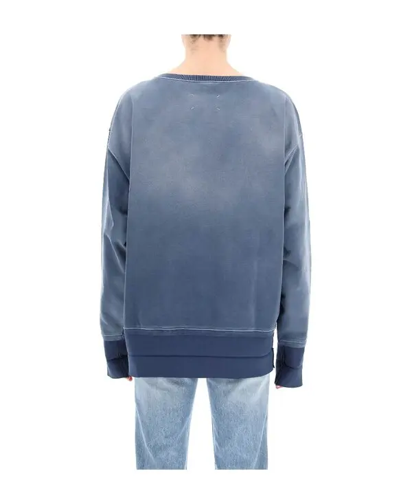 MAISON MARGIELA Printed Crewneck Sweatshirt