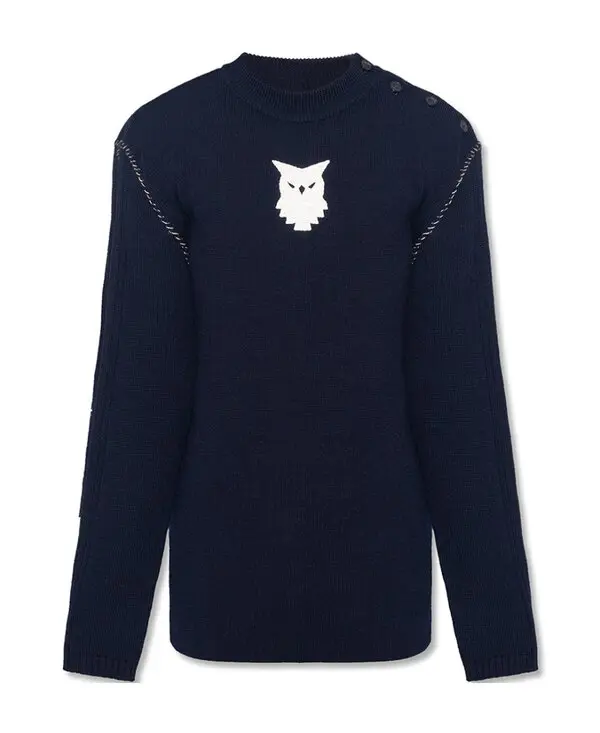 MAISON MARGIELA Wool Pullover With Animal Totem Embroidery