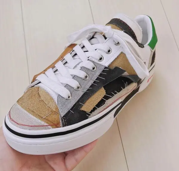 Kolor Patchwork Lace-up Sneakers