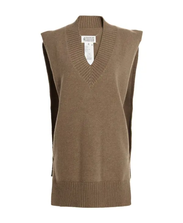 MAISON MARGIELA Sleeveless V-neck Sweater