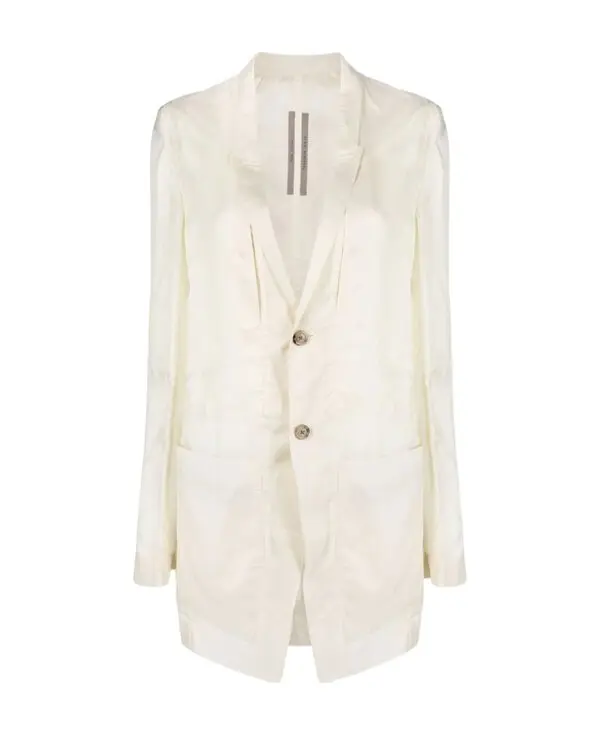 Rick Owens Strap Detail Single-breasted Blazer