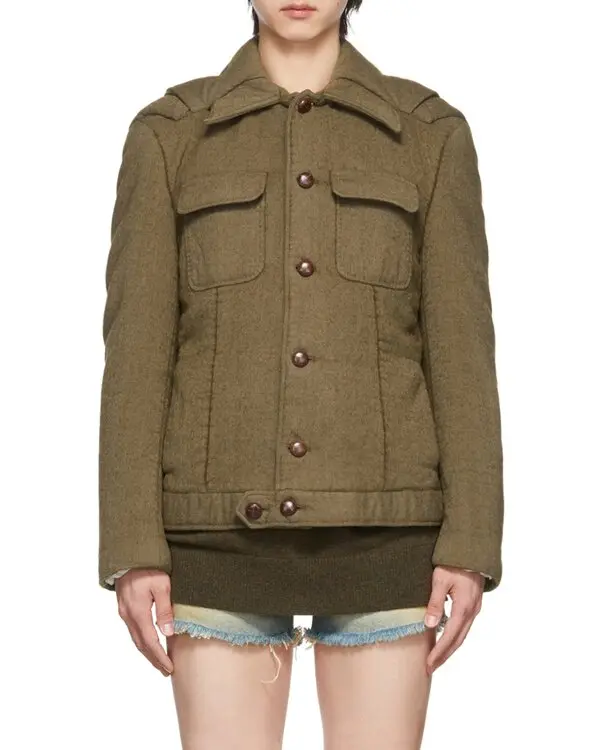MAISON MARGIELA Padded Wool Jacket