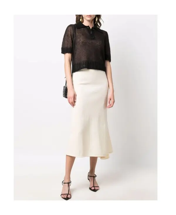 JIL SANDER Asymmetrical Midi Skirt