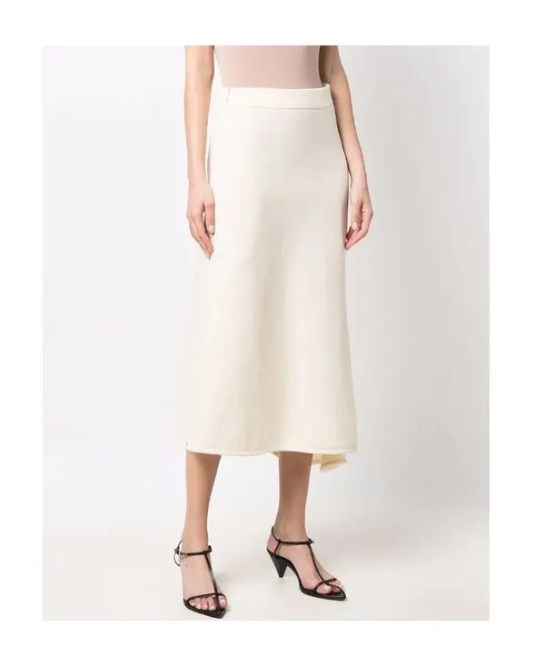 JIL SANDER Asymmetrical Midi Skirt