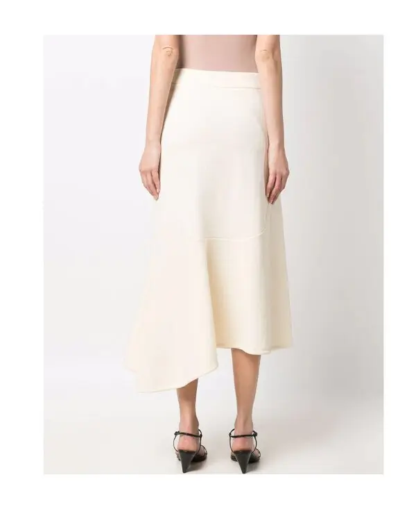 JIL SANDER Asymmetrical Midi Skirt