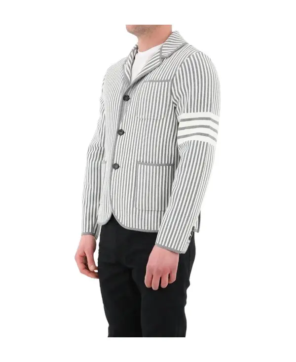 Thom Browne Striped Cotton Blazer