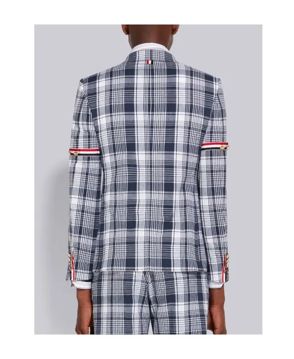 Thom Browne Plaid Armband Suit Jacket