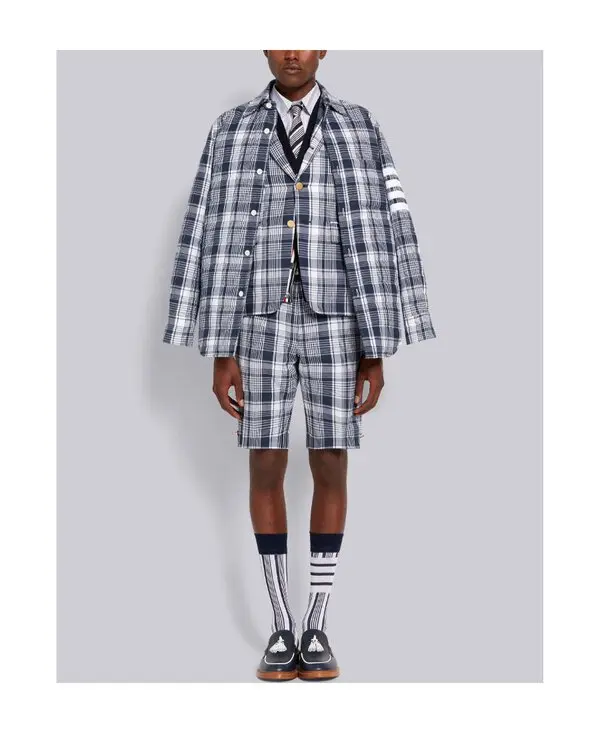 Thom Browne Plaid Armband Suit Jacket