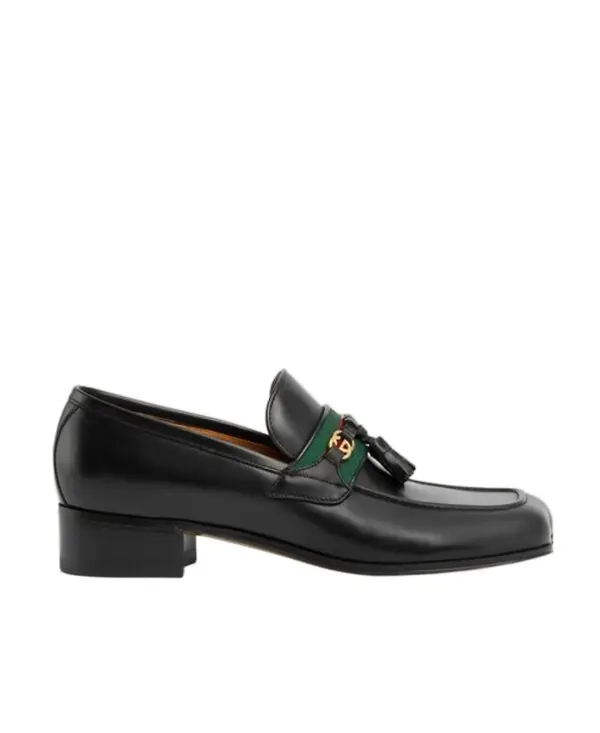 Gucci Web Interlocking G Loafers