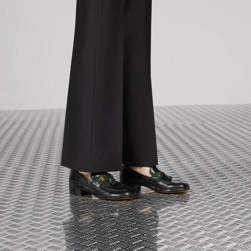 Gucci Web Interlocking G Loafers