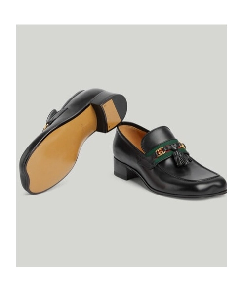 Gucci Web Interlocking G Loafers