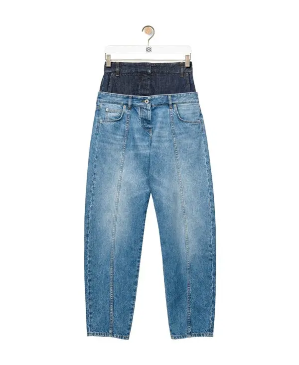 Loewe Trompe L'oeil Jeans In Denim