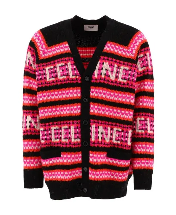 Celine Cardigan In Ski Jacquard Wool