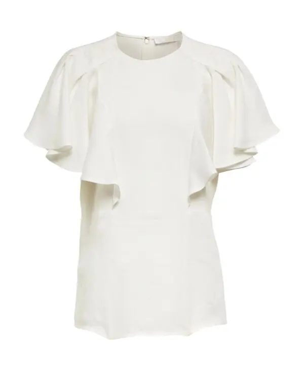 Chloé Lotus Leaf Sleeve Blouse
