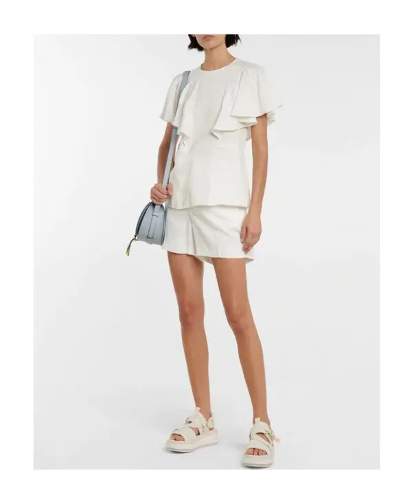 Chloé Lotus Leaf Sleeve Blouse