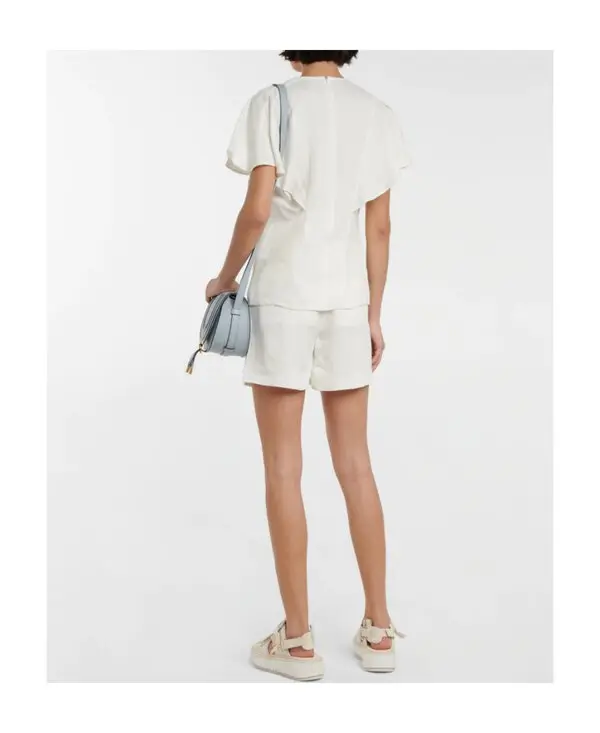 Chloé Lotus Leaf Sleeve Blouse