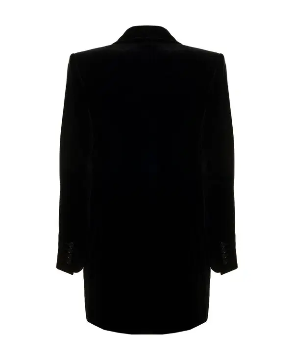 Saint Laurent Velvet Button-up Blazer