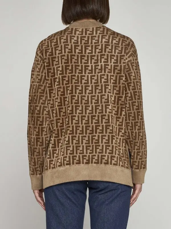 Fendi Ff Pattern Crewneck Jumper