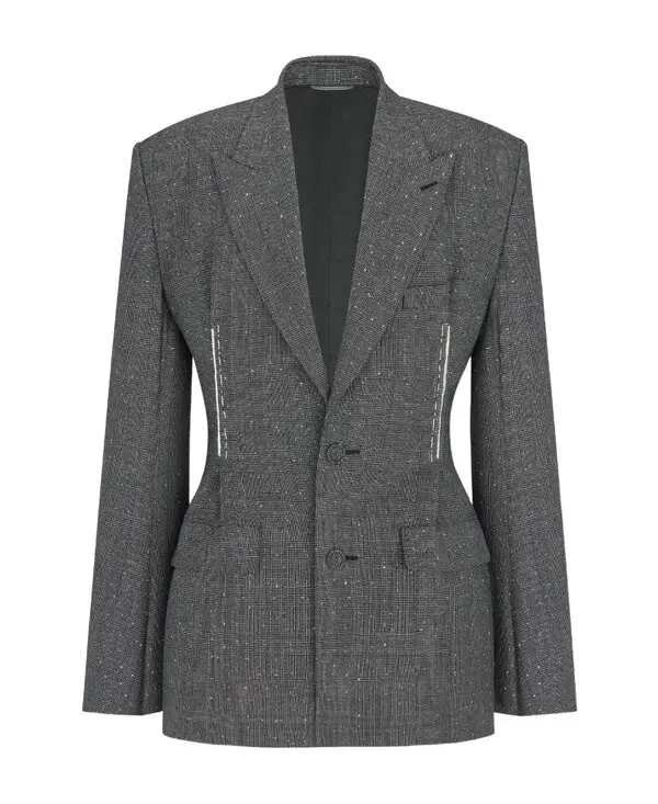 Dior Single-breasted Blazer With Prince Of Wales Pattern