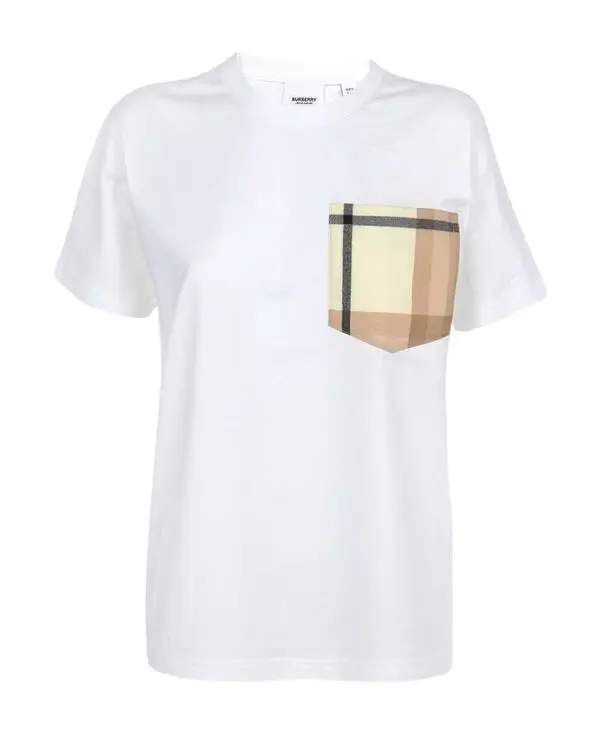 Burberry Check Patch Pocket T-shirt