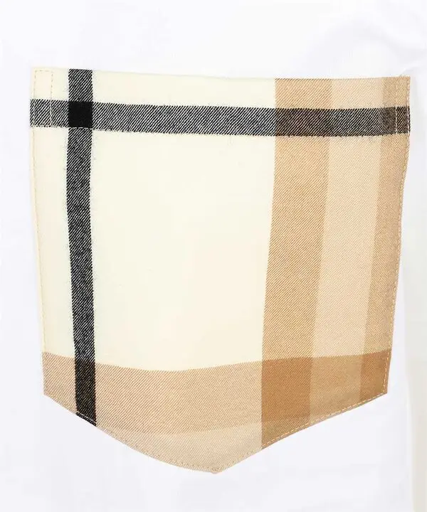 Burberry Check Patch Pocket T-shirt