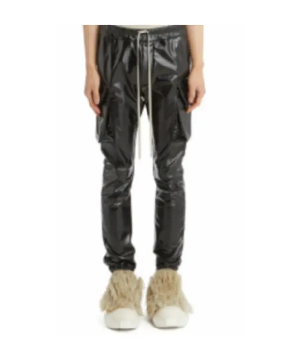 Rick Owens Mastodon Faux-leather Cargo Trousers