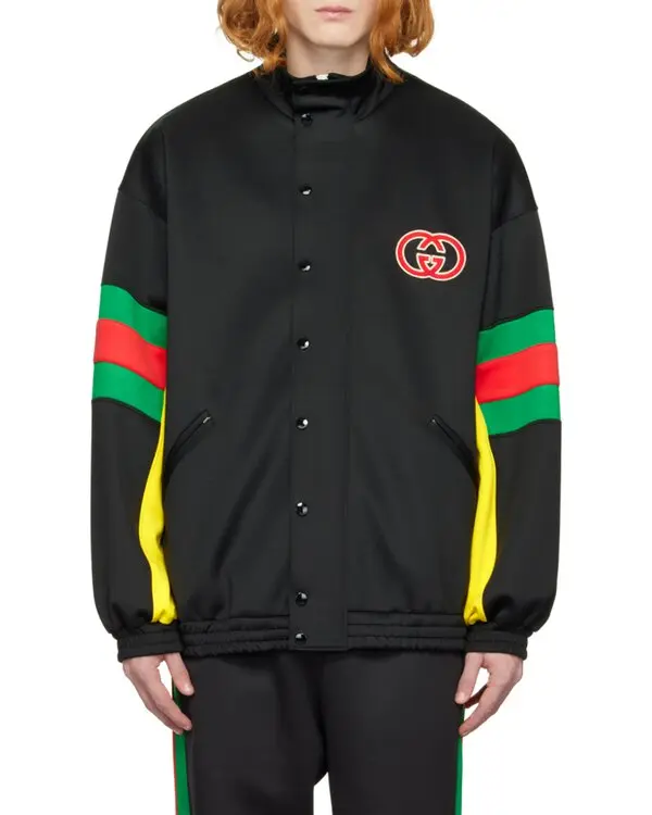 Gucci Gg Crossing Patch Buttoned Jacket