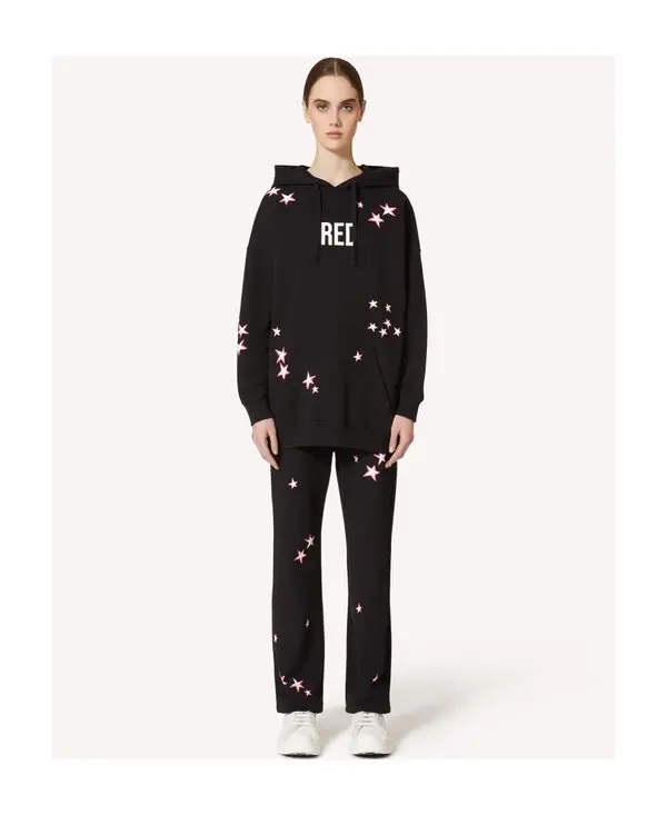Red Valentino Pentagram Pattern Sweatpants