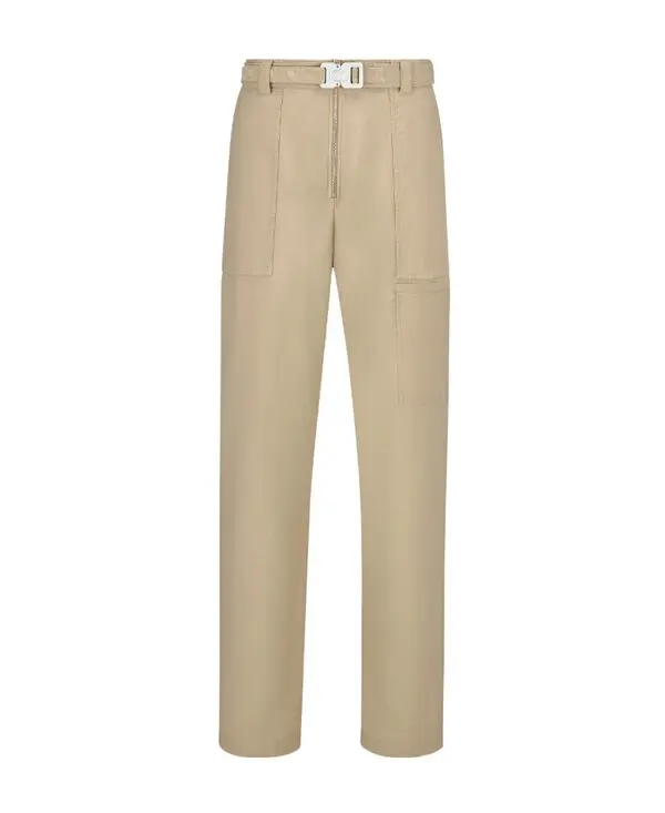 Dior Cargo Pants With 'cd' Buckle Belt