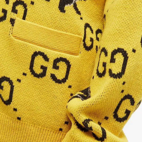 Gucci Skunk Print Wool Cardigan