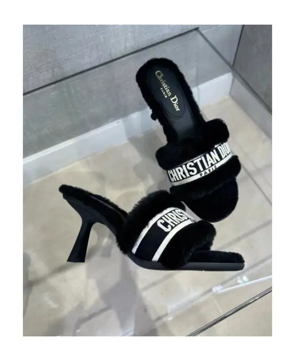 Dior Dway High Heel Slippers