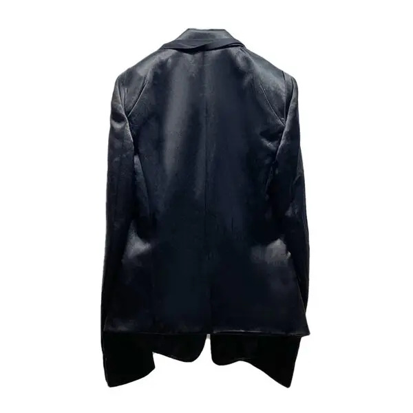 ANN DEMEULEMEESTER Logo V-neck Suit Jacket