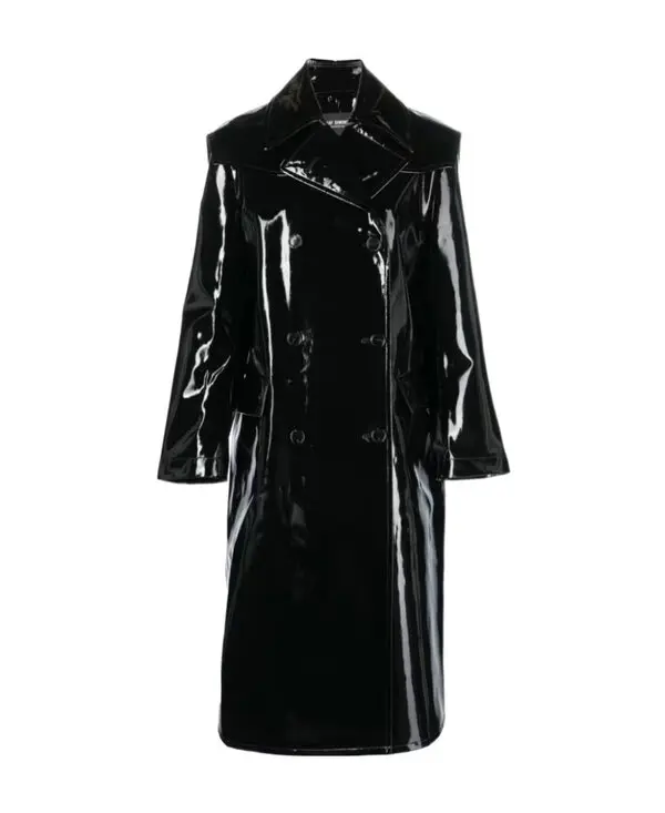 Raf Simons Double-breasted Lapel Long Overcoat