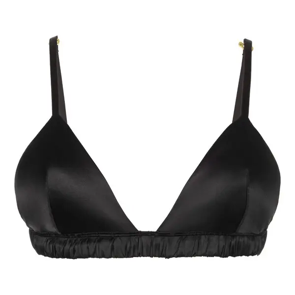 BLACK HEART LINGERIE Convertible Silk Triangle Bra