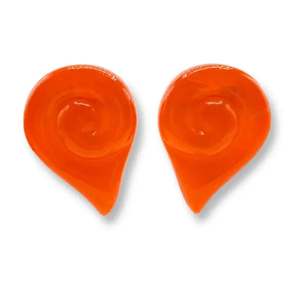 MICHAEL NASH JEWELRY Brigitte Polished Resin Clip-on Earrings - Orange