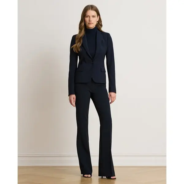 Ralph Lauren Stretch Crepe Straight-leg Trousers