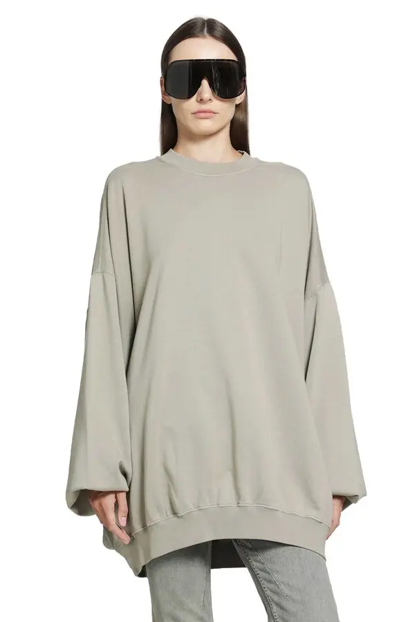 Rick Owens Tower Hun Oversized Sweatshirt - Grey