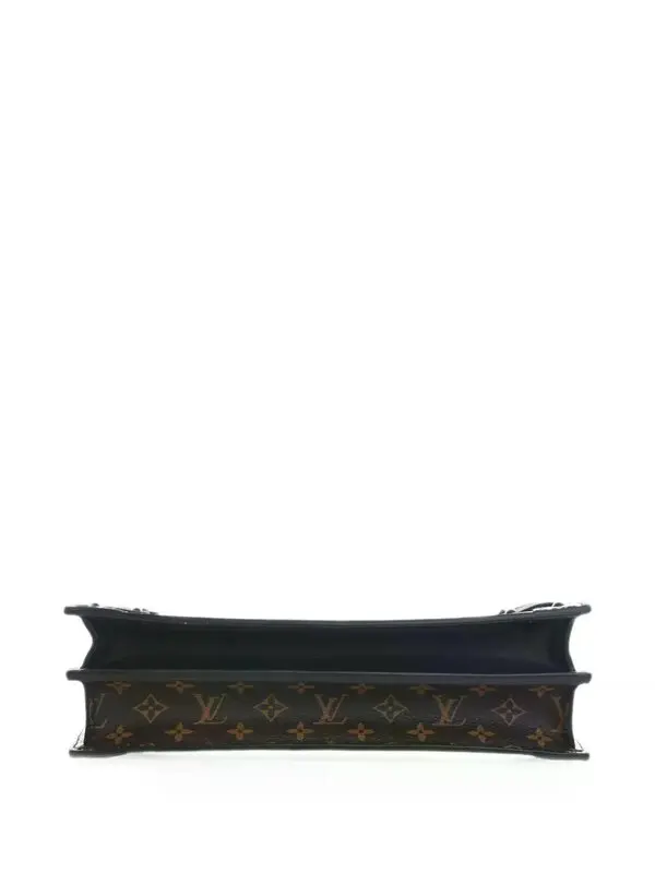 LOUIS VUITTON Monogram Reverse Trunk Clutch Crossbody Bag - Brown