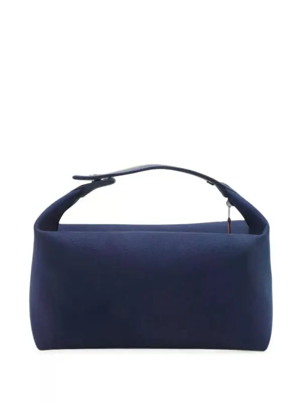 Hermès 2000-2026 Large Toile Bride A Brac H Pavillon Case Vanity Bag - Blue