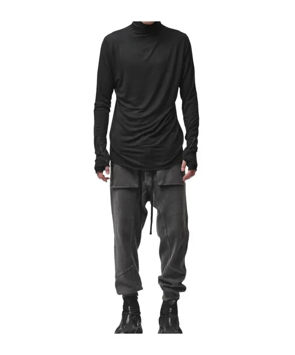 THOM KROM Long-sleeve Mock Neck Knit Top