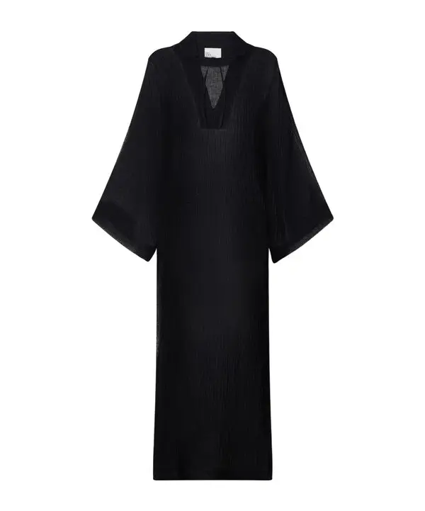 Lisa Marie Fernandez Crinkled Midi Dress