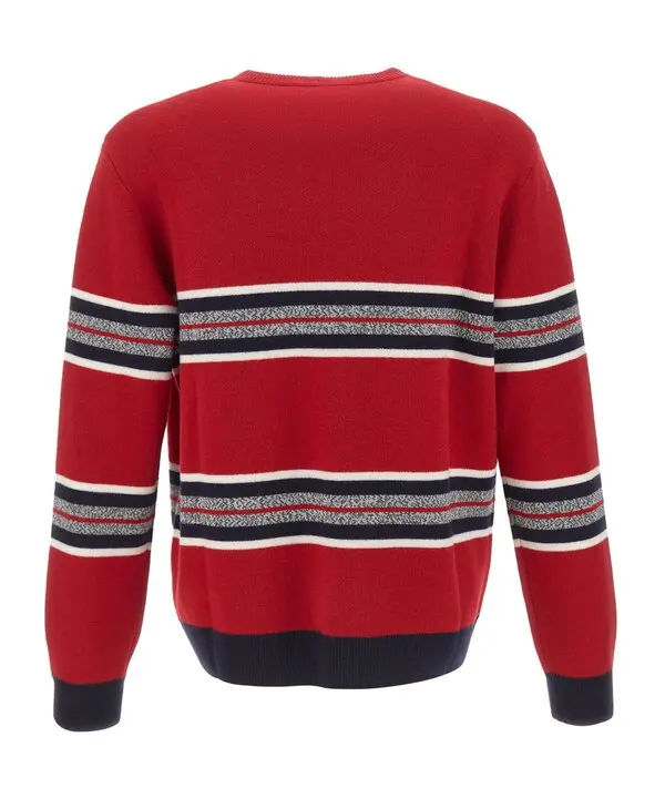 Iceberg Logo Striped Knitted Sweater