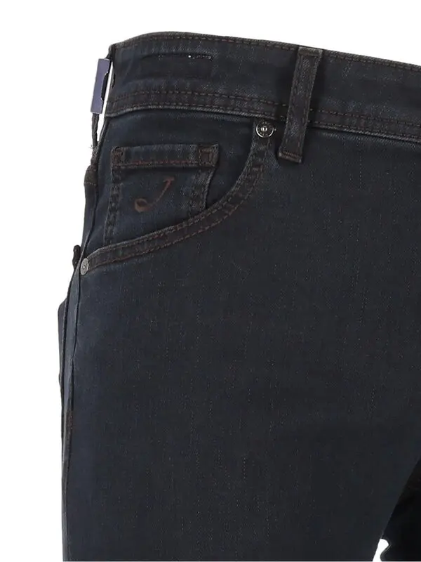Jacob Cohen Embroidered-logo Jeans
